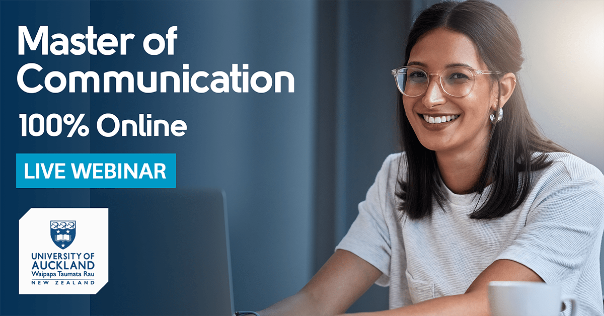 Master of Communication Live Webinar - UoA Online